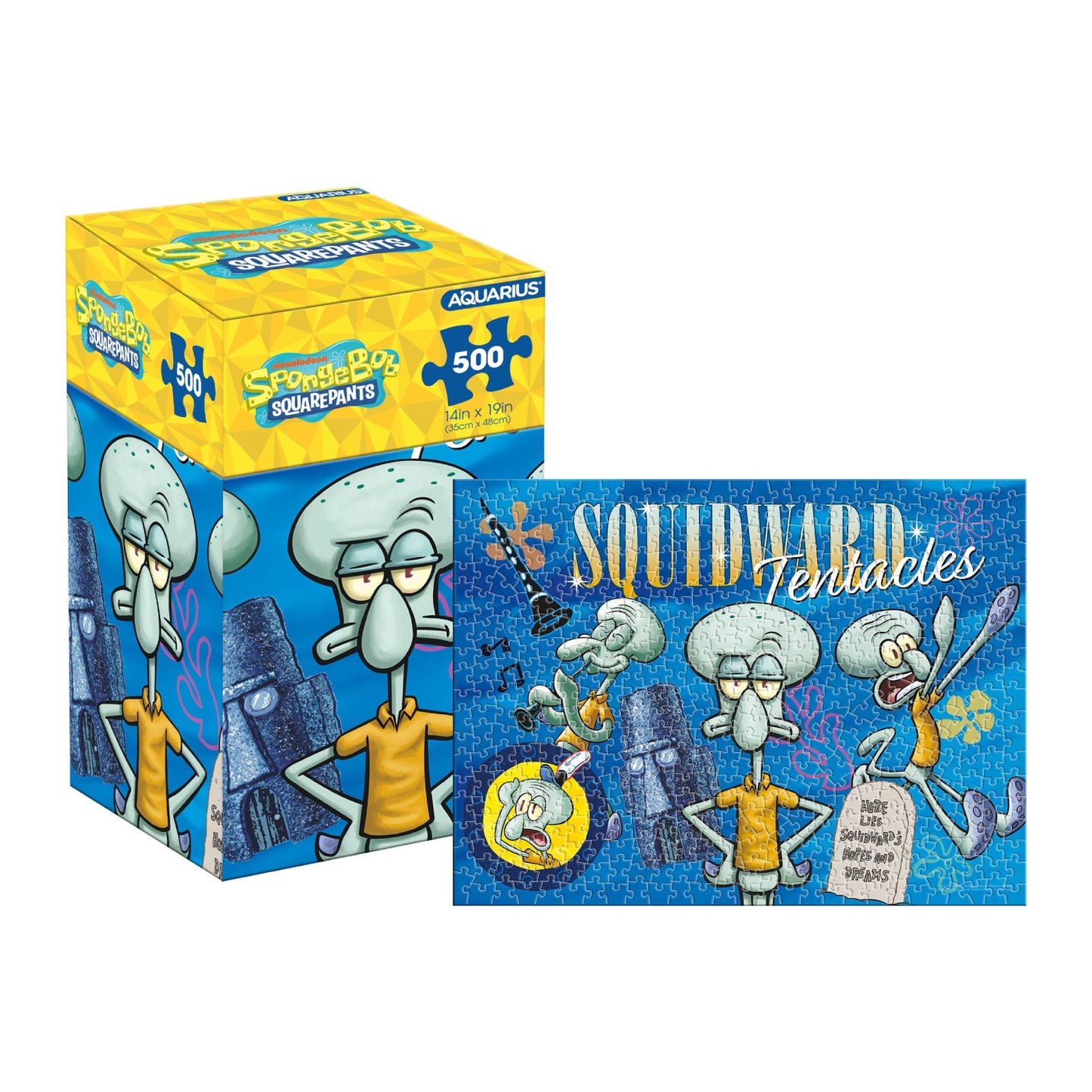 Aquarius - SpongeBob Squidward 500 Piece Jigsaw Puzzle (Vertical Box ...